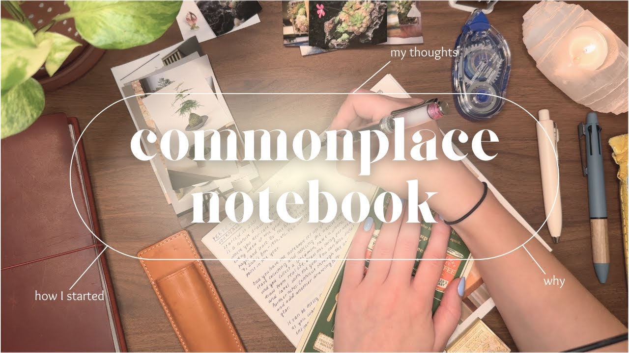travelers notebook commonplace set up journal with me - YouTube