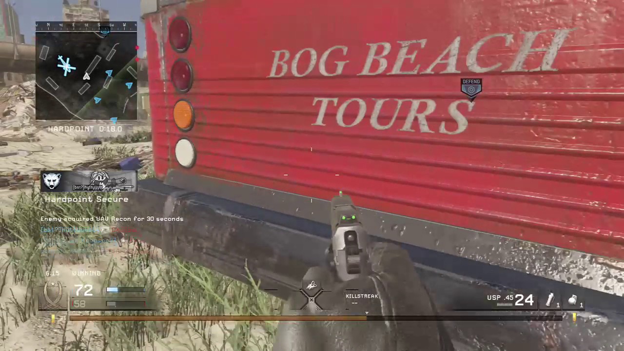 Call of Duty MWR beach bog map gameplay - YouTube