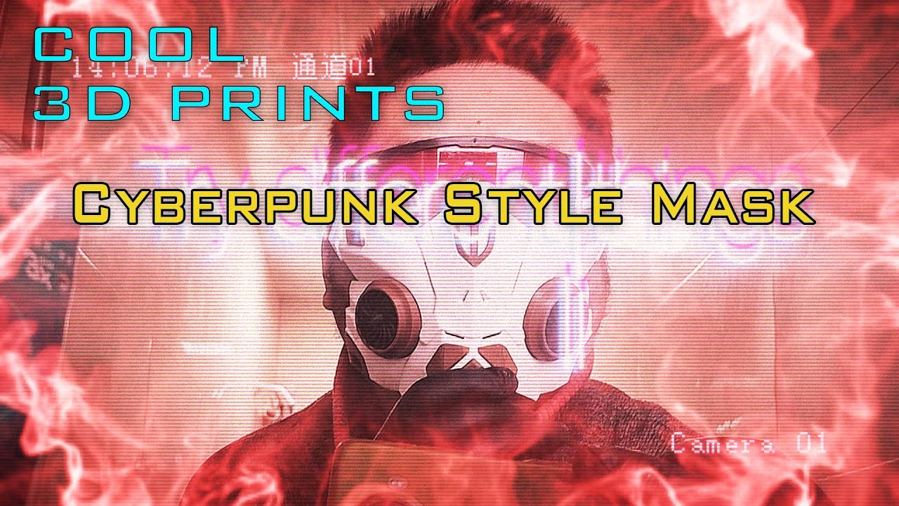 3D Printed Cyberpunk Style Mask | Cool 3D Prints! - YouTube
