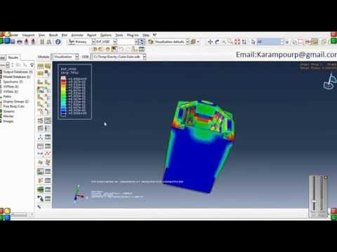 Abaqus Simulation using Coupled Eulerian-Lagrangian (CEL) -water simulation - YouTube