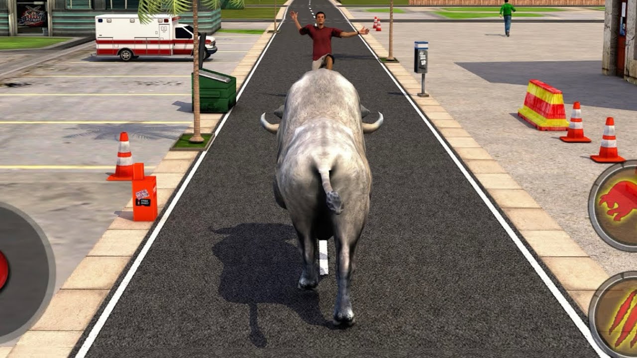 Angry Buffalo Simulation Games,Bull V's man Fighting,Animal Simulator ...