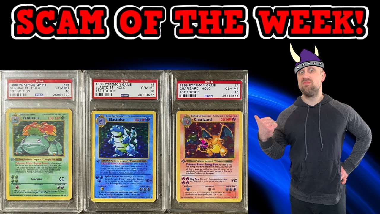 Pokémon Scam Of The Week! 1st Edition Base...RP? Whaaat? - YouTube