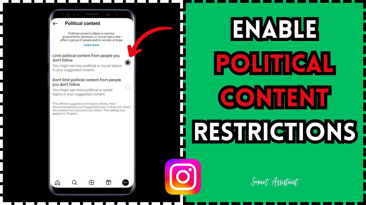 How to Enable Political Content Restrictions on Instagram (2024) - YouTube