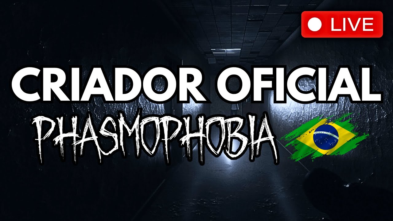 Agora eu sou CRIADOR DE CONTEÚDO OFICIAL/PARCEIRO do Phasmophobia no BRASIL! AO VIVO 🔴 - YouTube