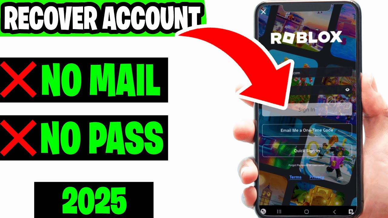 How To Login To Roblox If You Forgot Your Password And Email ...