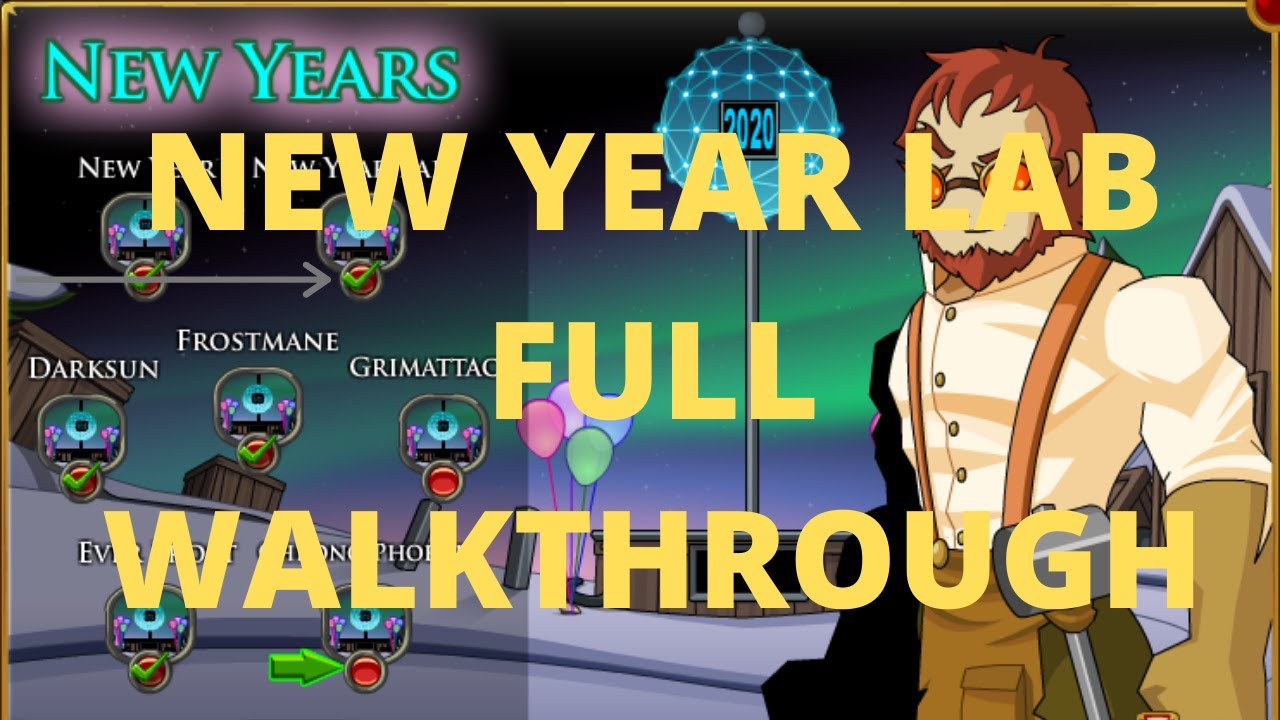 AQW - NEW YEAR LAB FULL WALKTHROUGH 2020! - YouTube