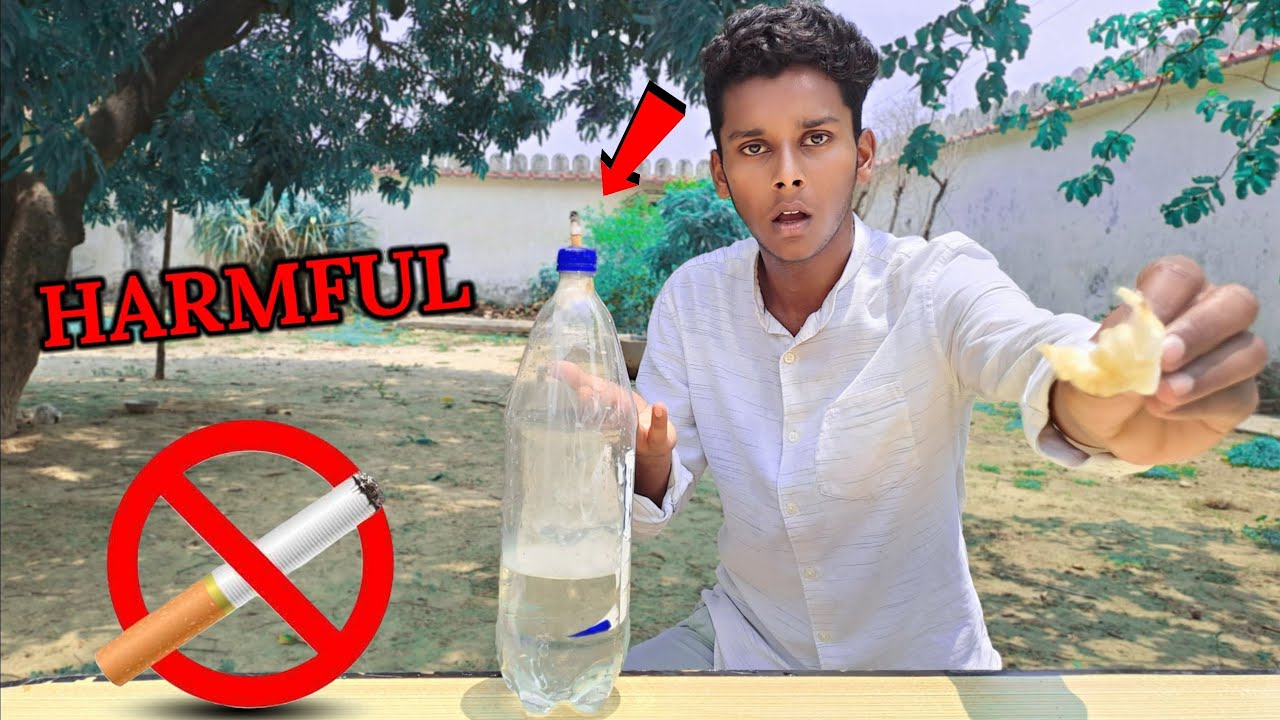 Water bottle Vs Cigarette Smoking Experiment Effect of Human Lungs ...