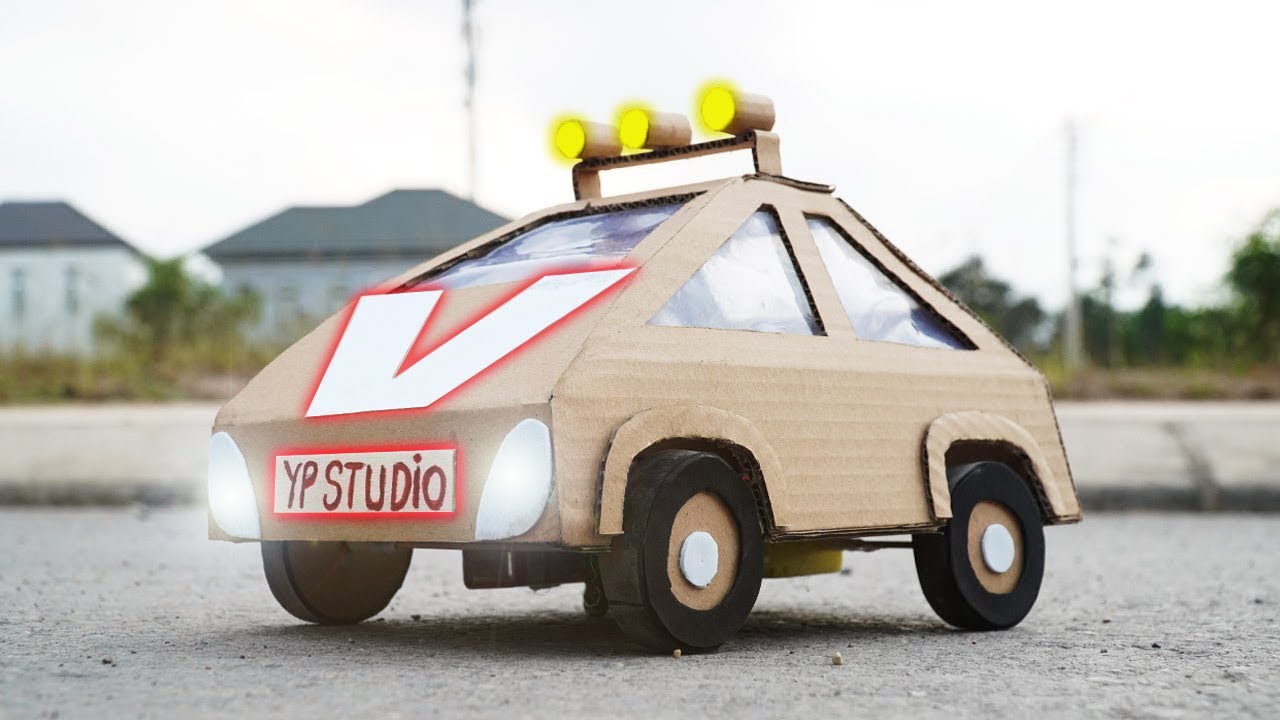 DIY RC Car from Cardboard - Easy Cardboard Crafts - YouTube