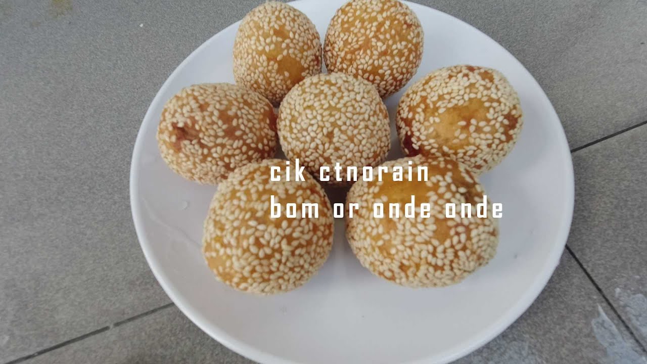cara cara buat kuih bom atau onde onde - dan tak melatop ... - YouTube