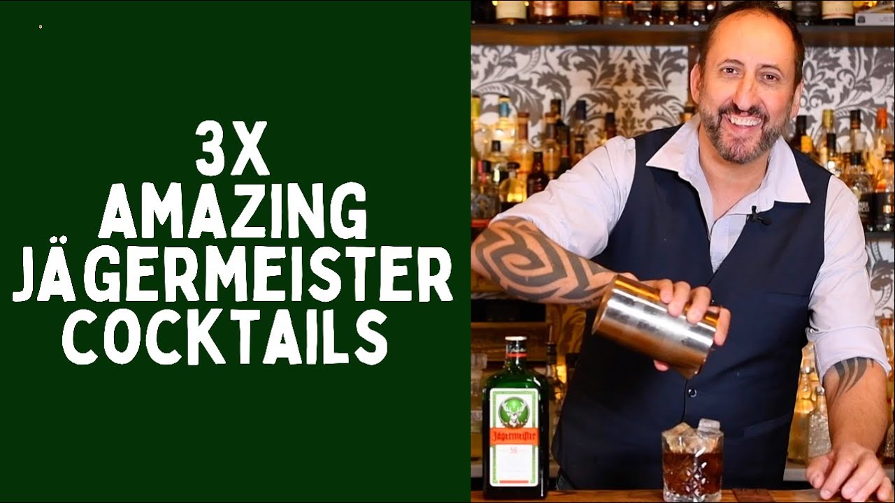 3 X Jägermeister Cocktails and recipes/ Let's Talk Drinks - YouTube