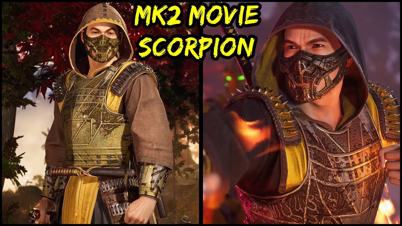 MK2 Movie Scorpion - Skin Showcase - Intros & Victory - Mortal Kombat 1 ...