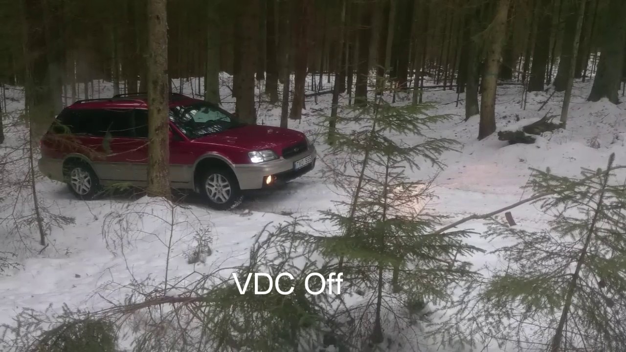 Subaru VDC OFF vs. ON snow hill , BFG TA KO2 - YouTube