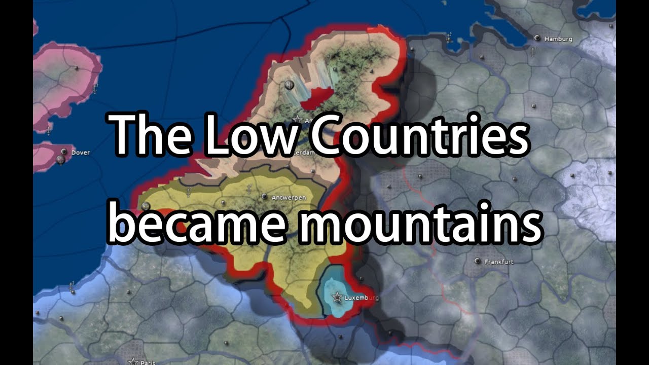 What if the lowland countries became highlands? | WWII | HOI4 Timelapse ...