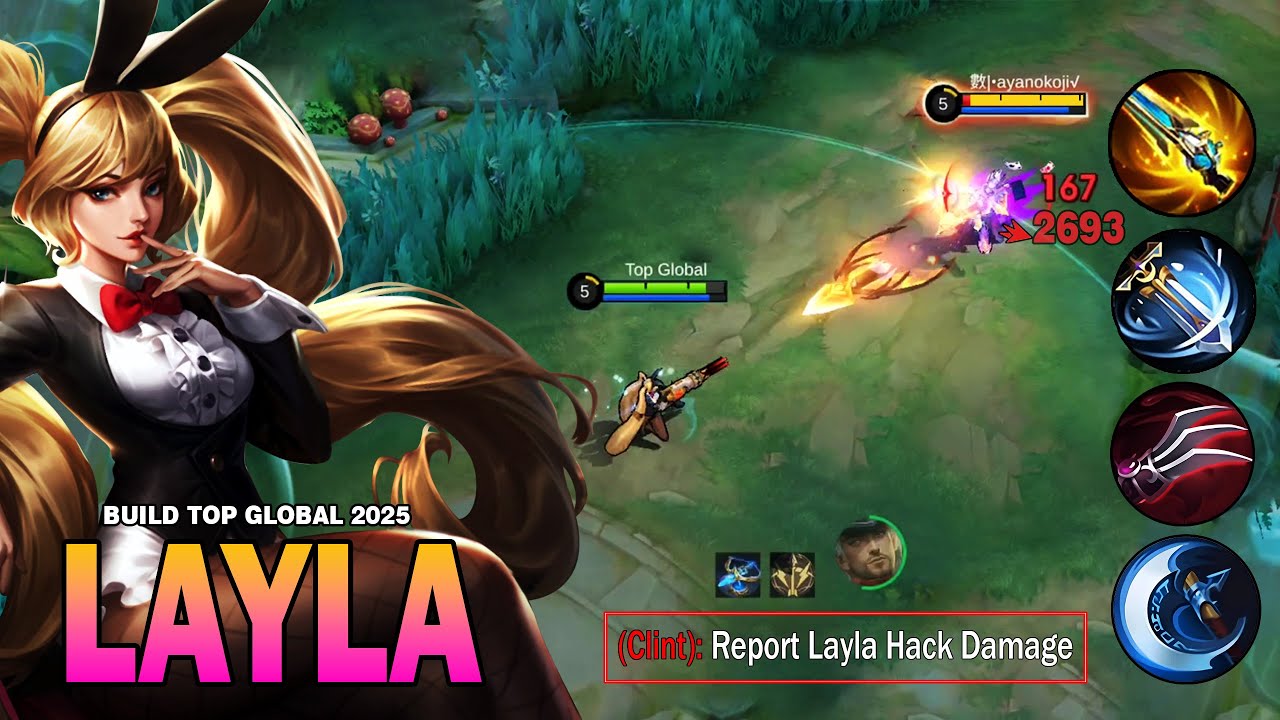 16Kills!! Layla Insane Damage Build - Build and Emblem top 1 Global ...
