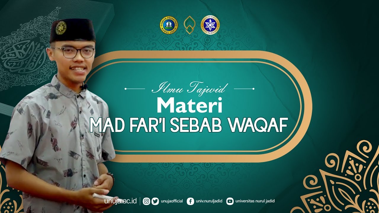 BELAJAR TAJWID MATERI MAD FAR'I SEBAB WAQAF - YouTube