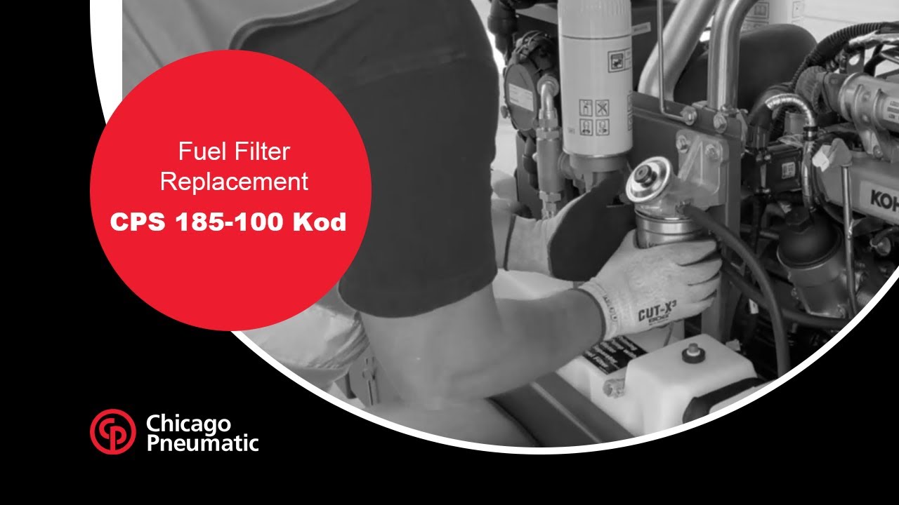 How to Replace the Fuel Filter in a Chicago Pneumatic CPS 185-100 Kod ...
