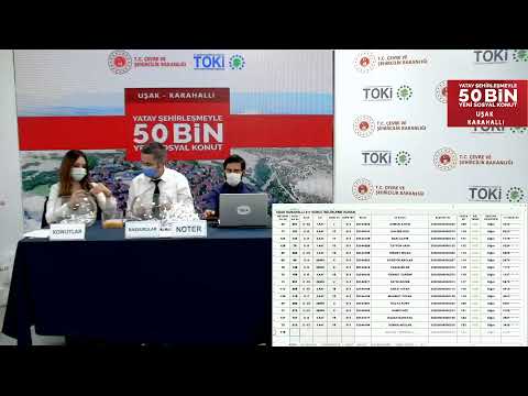''50 Bin Sosyal Konut'' kapsamında Uşak Karahallı projemizin konut belirleme kurası başlıyor.