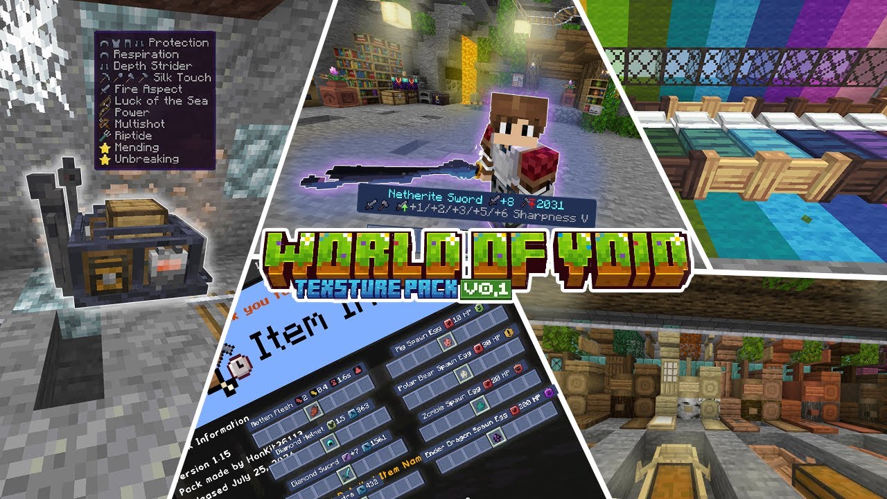 Texture Survival Minecraft Bedrock/MCPE 1.21 - World Of Void - YouTube