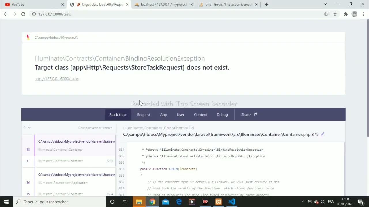 Errors "This action is unauthorized." using Form Request validations in Laravel 5.5+, 6, 7, 8 ...