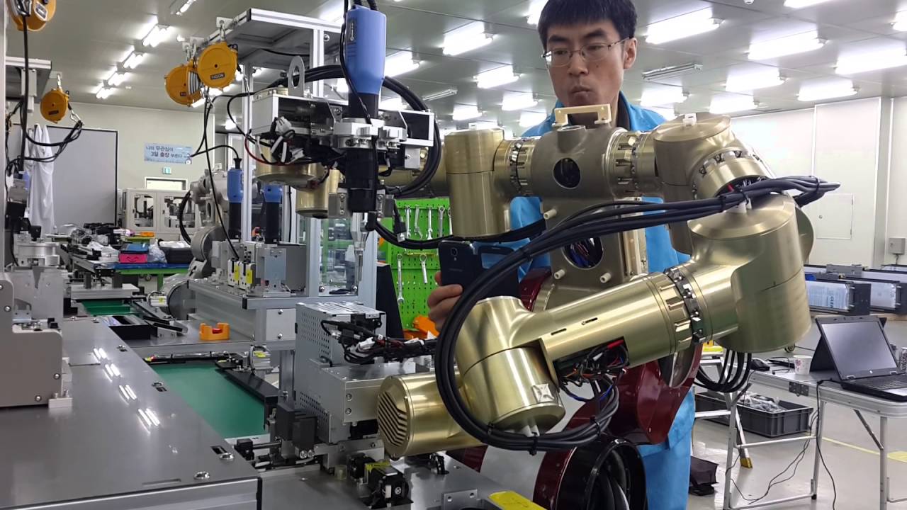 Robostar intelligent dual arm robot - YouTube