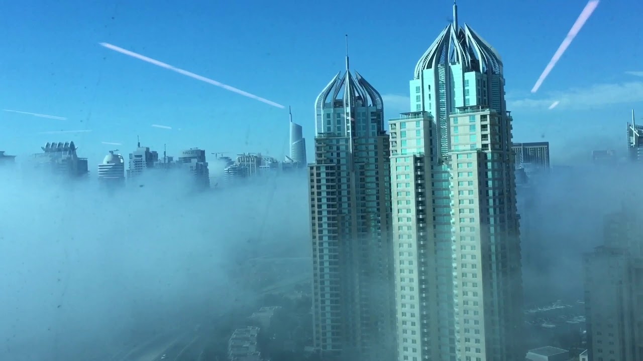 Awesome view from top of Tower - Dubai Marina - YouTube