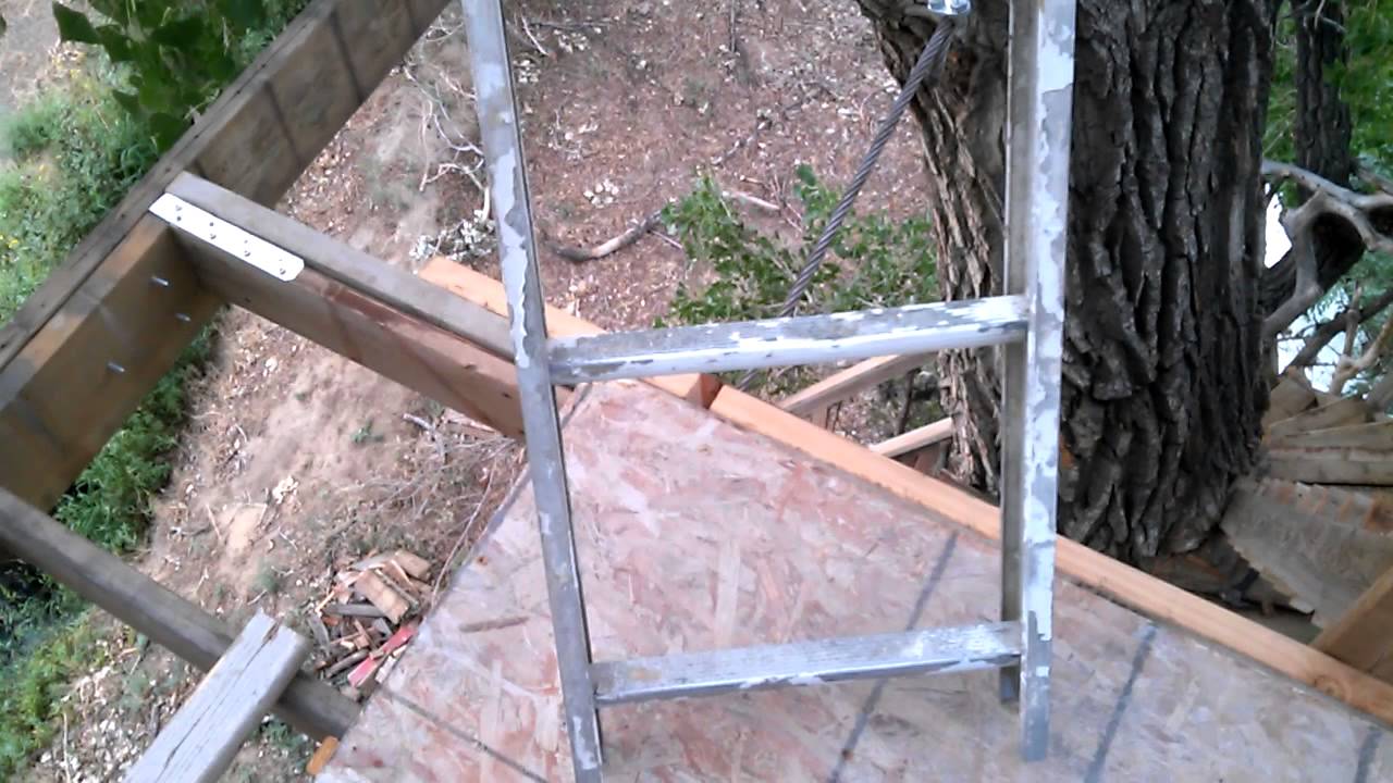 Cable suspension tree house #1 - YouTube