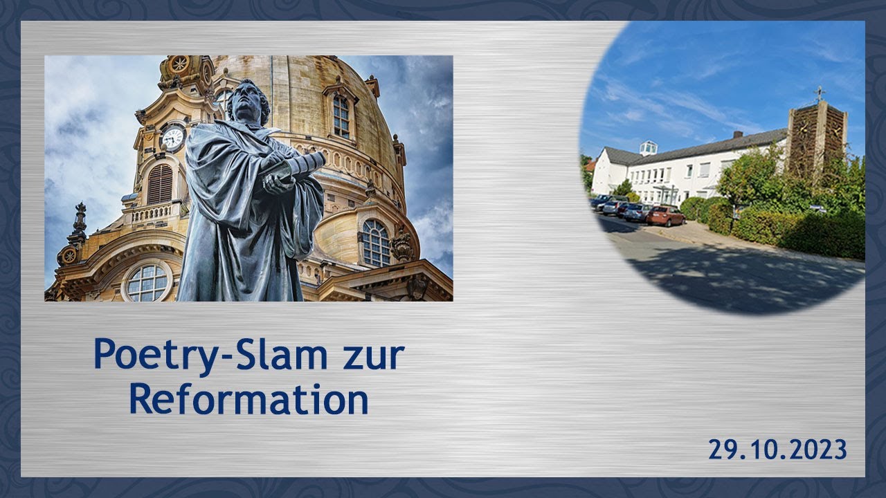 Poetry-Slam zur Reformation - Luther-Gedicht (2023-10-29) - YouTube