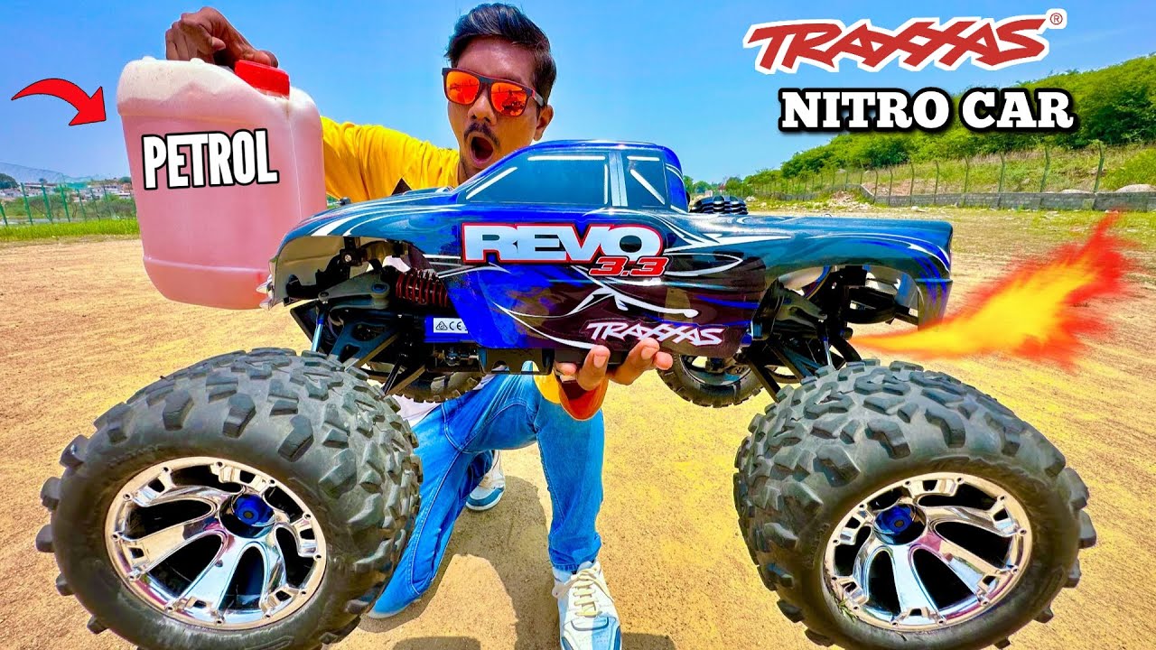 RC Nitro Traxxas Revo 3.3 Monster Car Unboxing & Testing - Chatpat toy ...