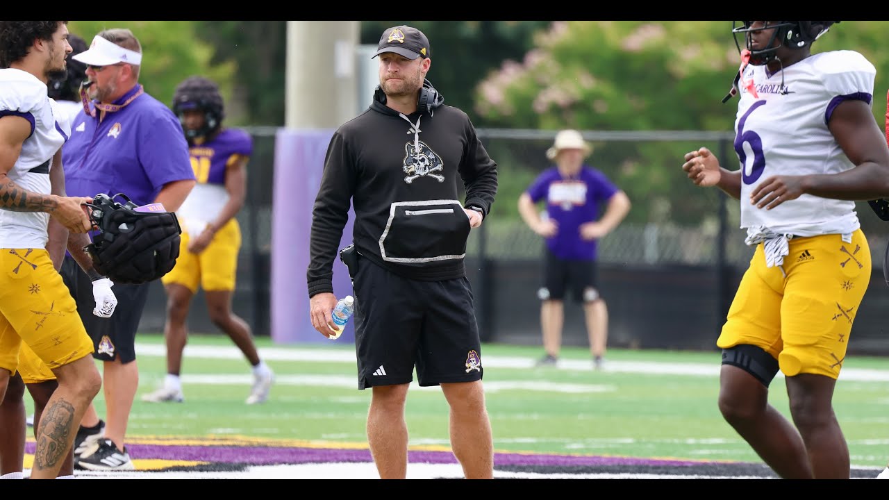 ECU OC John David Baker Presser: Early preseason camp update - YouTube