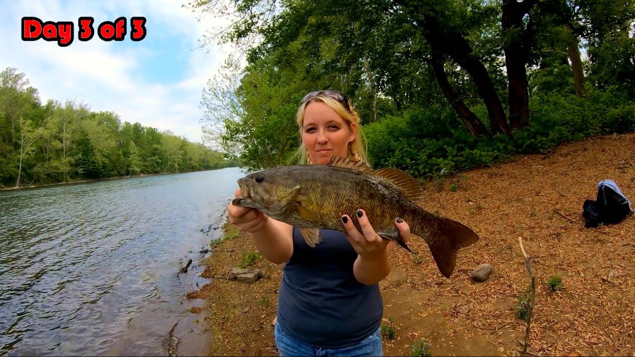 The land of GIANT SMALLMOUTH? Fishing New Section of The YOUGH with ...