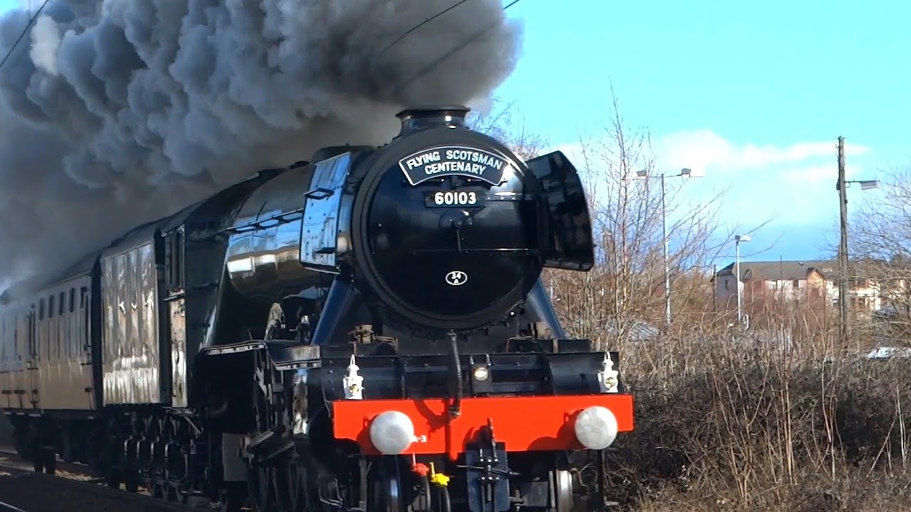 The Flying Scotsman's 100th Anniversary in Edinburgh - YouTube