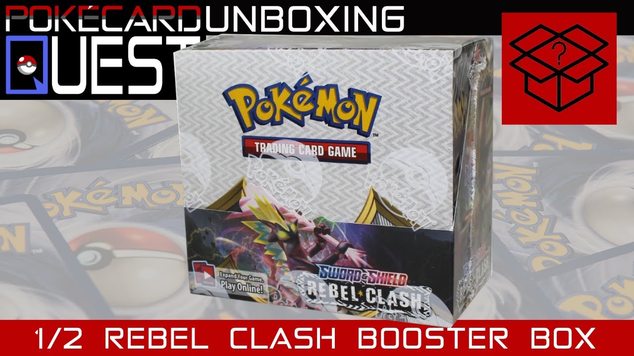 **FINDING GOLD** Rebel Clash 1/2 Booster Box | Pokemon Card Unboxing ...