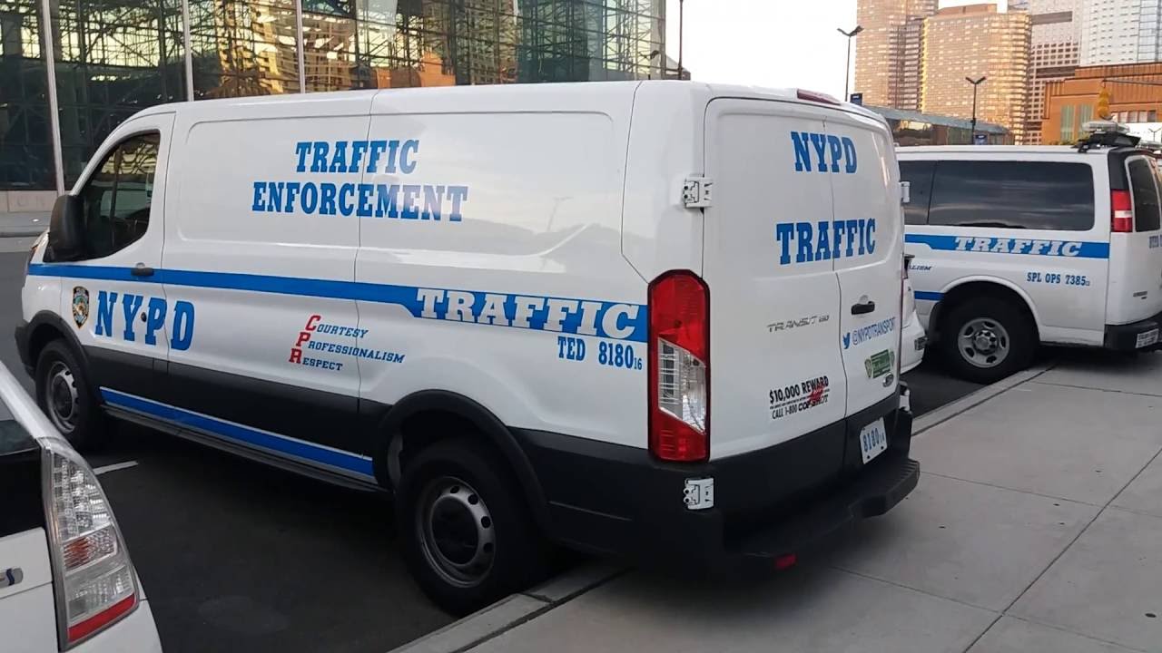 Brand New NYPD Traffic Enforcement Division Ford Transit Van Parked In ...