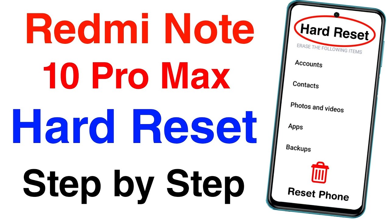 How to Reset Redmi Note 10 Pro Max | Redmi Note 10 Pro Max Ko Reset ...
