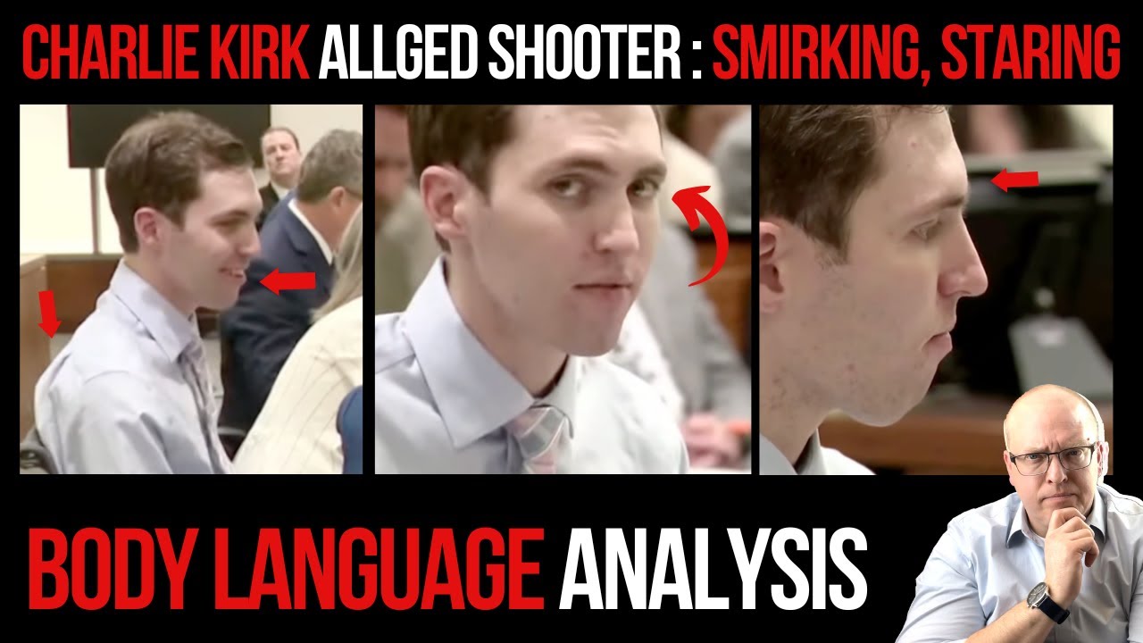 Charlie Kirk Alleged Shooter Tyler Robison Smirking, Staring In Court ...