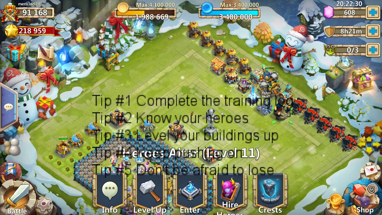 Top 5 beginner tips for Castle Clash - YouTube