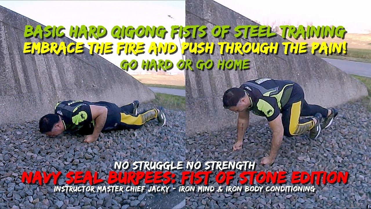 Basic Dutch Shaolin Monk Iron Fist Conditiong Drill On Stones | No Pain ...