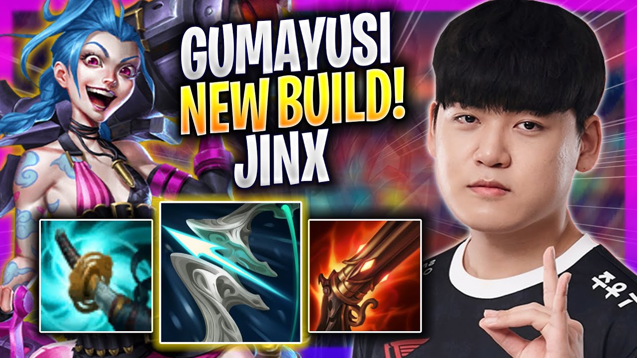GUMAYUSI TRIES NEW JINX BUILD! - T1 Gumayusi Plays Jinx ADC vs Twitch ...