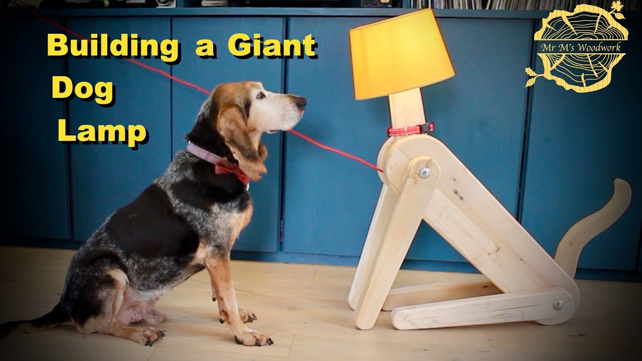 Building a Giant Wooden Dog Lamp from reclaimed wood. - YouTube