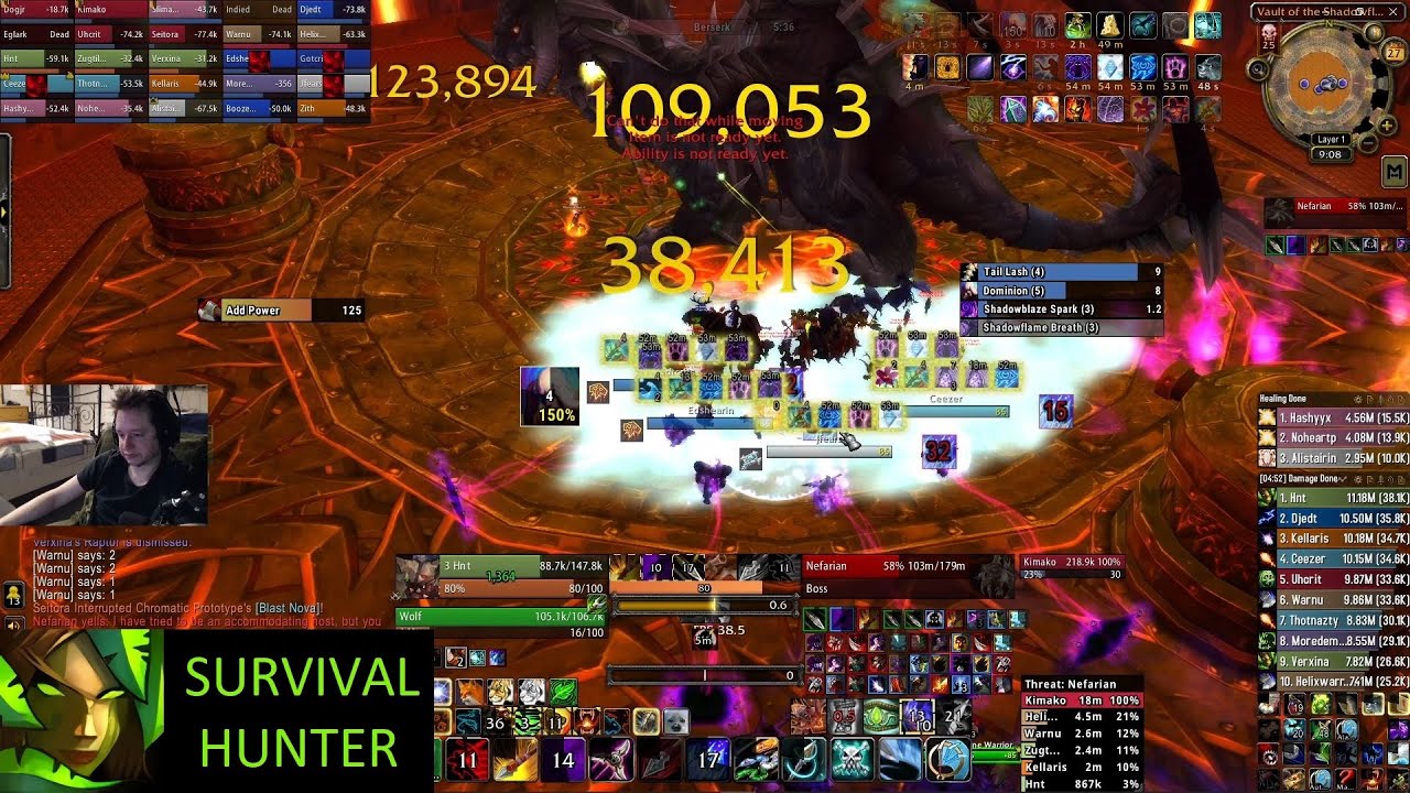 BWD + BoT 25 11/11 H - Survival Hunter PoV - Week 9 Cata Phase 2 - 9-27 ...