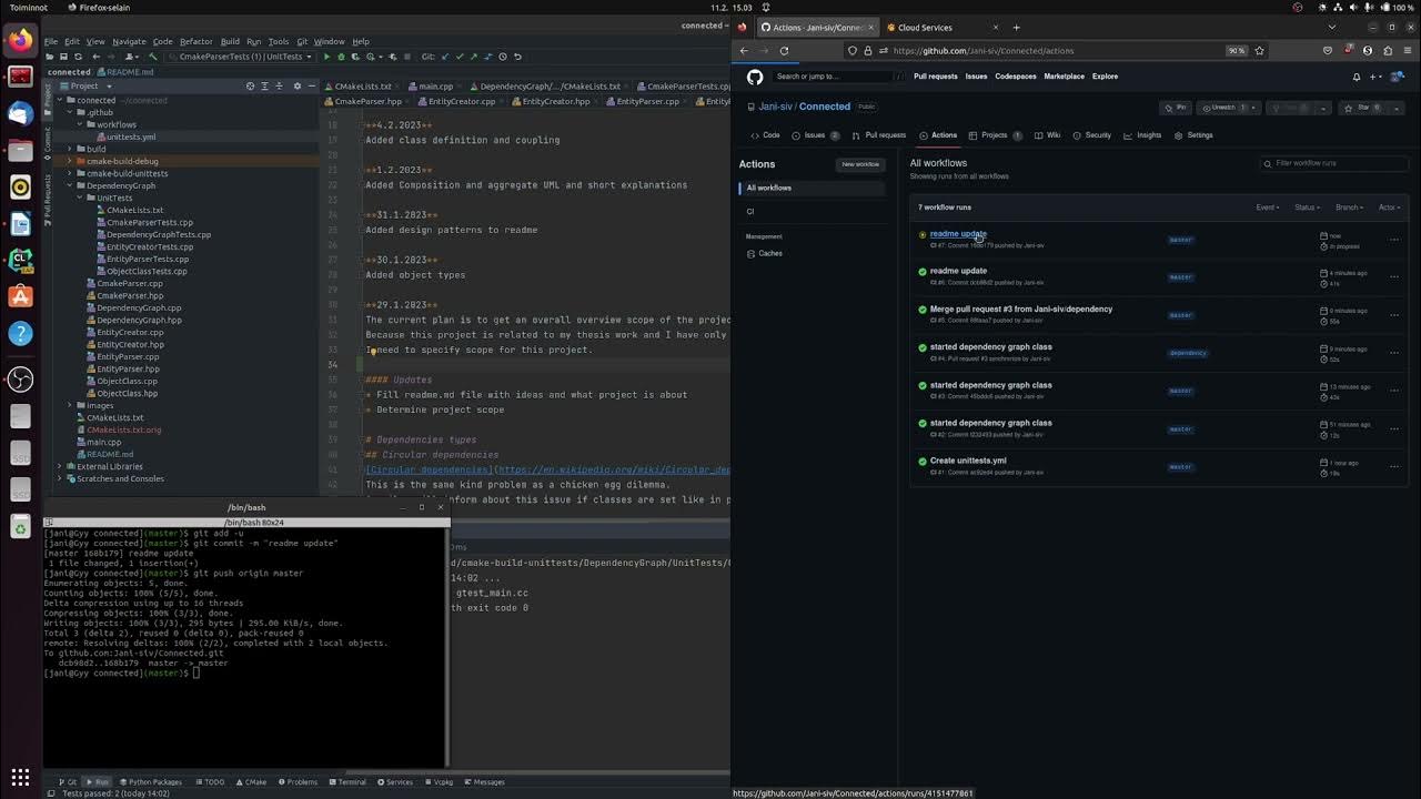 Github actions building and testing c++ code - YouTube