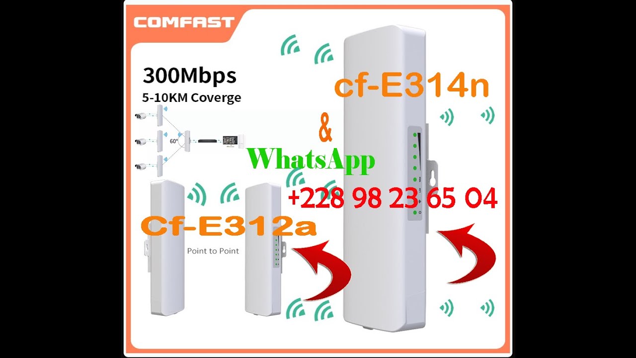 Comfast cf-e312a et Comfast cf-e314n - YouTube