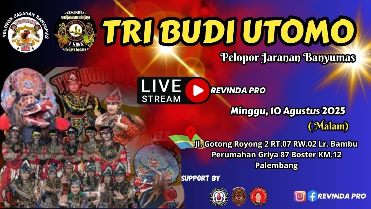 🔴 LIVE STREAMING " Tri Budi Utomo " KM.12 Palembang - YouTube