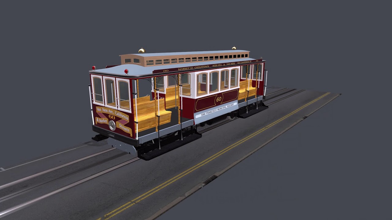 San Francisco municipal railway 3D model - YouTube
