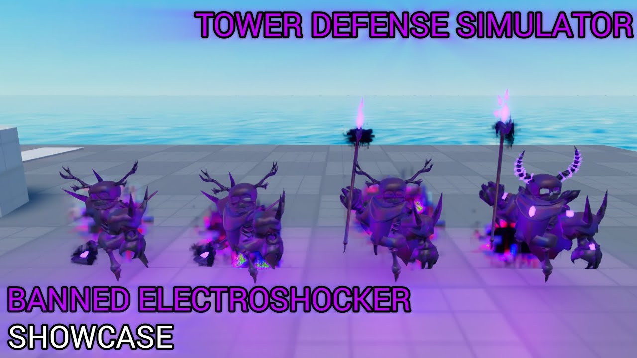 TDS Banned Electroshocker Skin Showcase | Tower Defense Simulator - YouTube