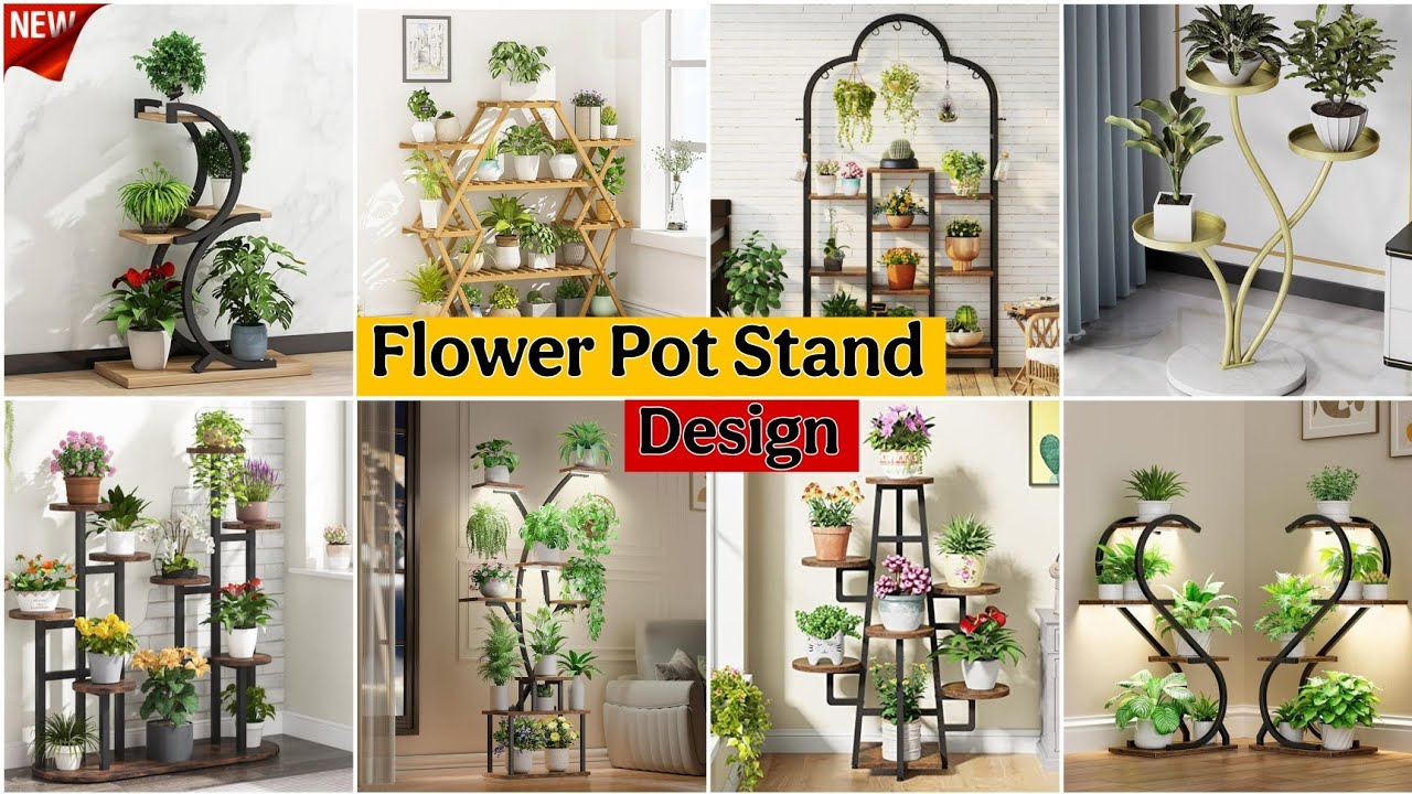 flower pot stand design | flower stand | gamla stand iron | home indoor ...