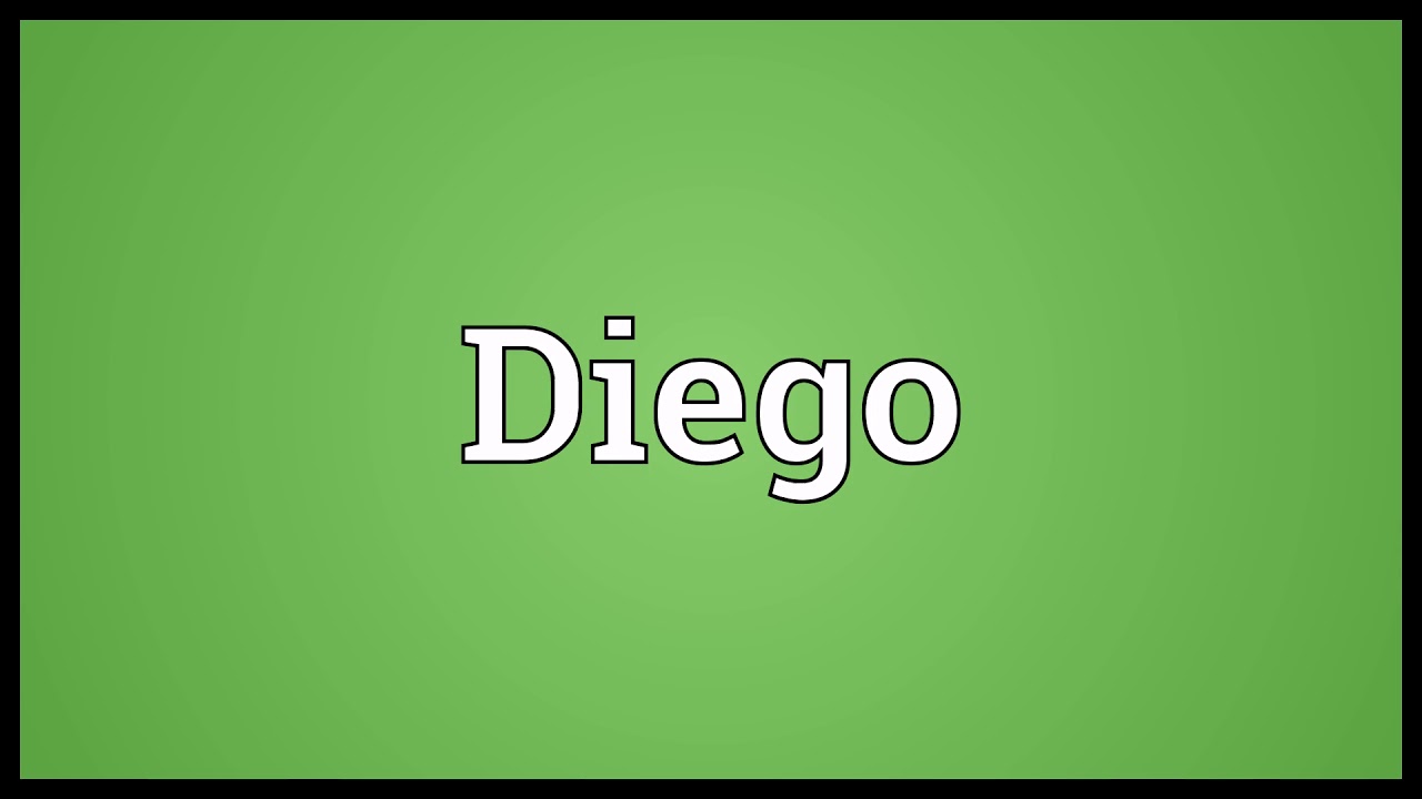 Diego Meaning | Wordogram - YouTube