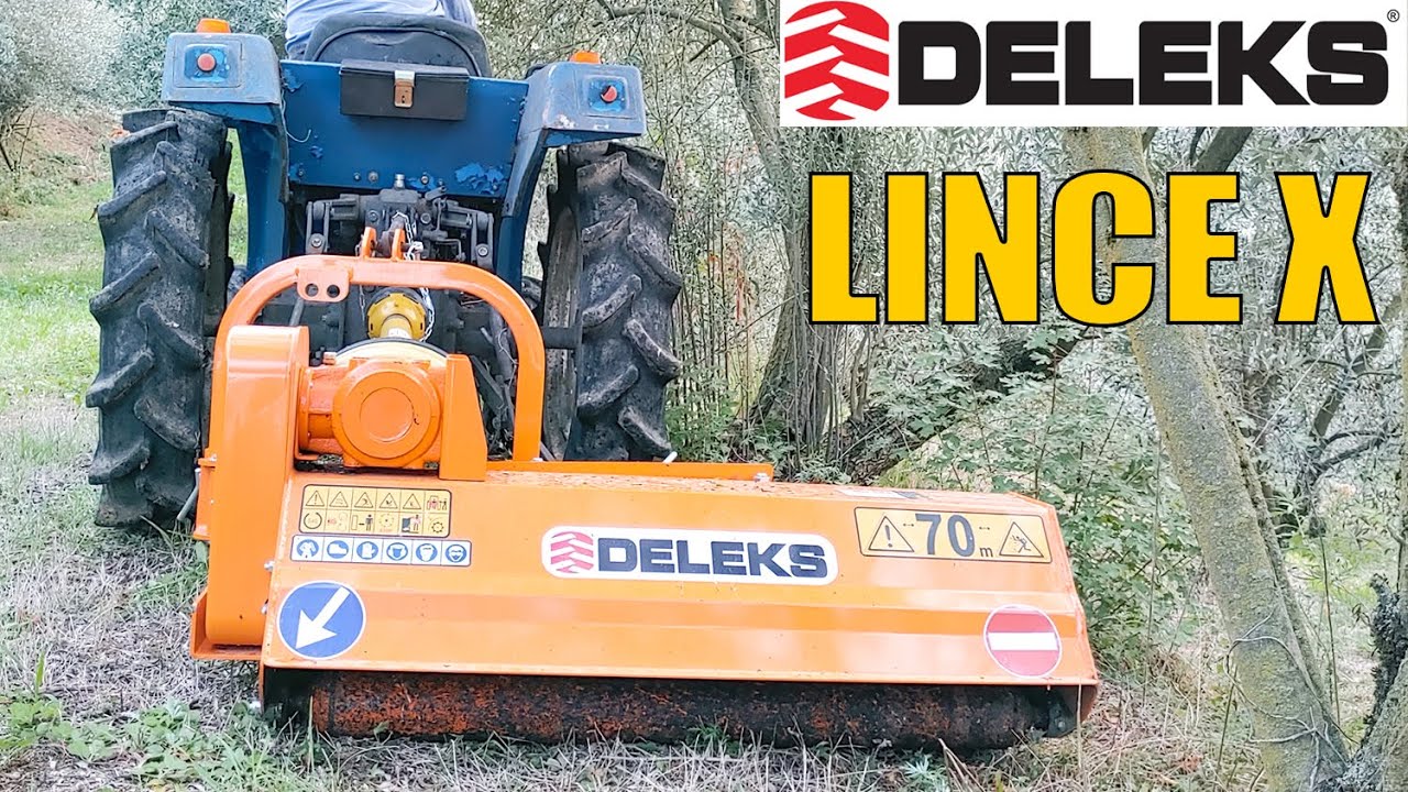 DELEKS LINCE X Trincia laterale a mazze per trattore - YouTube