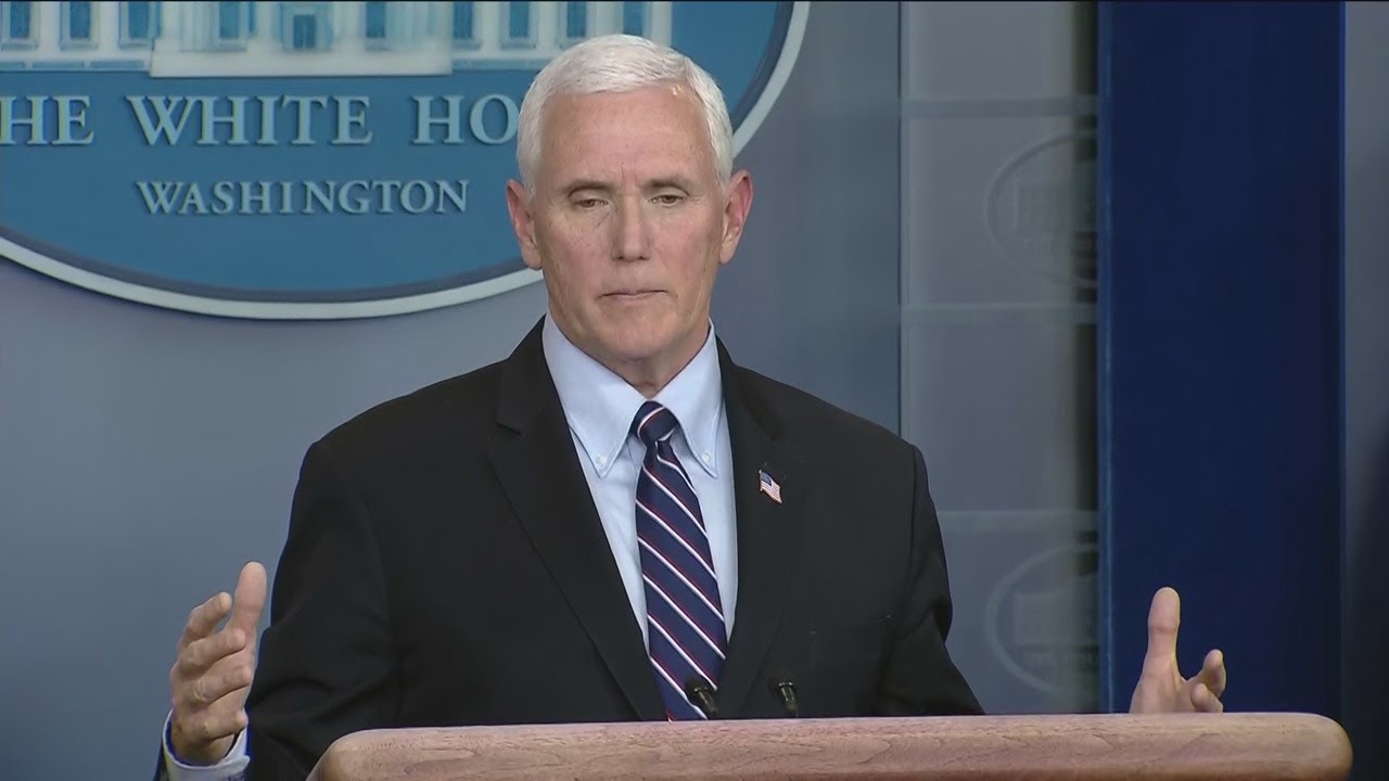VP Mike Pence provides COVID-19 Task Force update 3/25 - YouTube