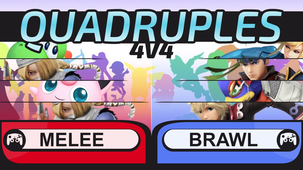 SpSf - Team Melee vs Team Brawl - Smash 4v4 - YouTube